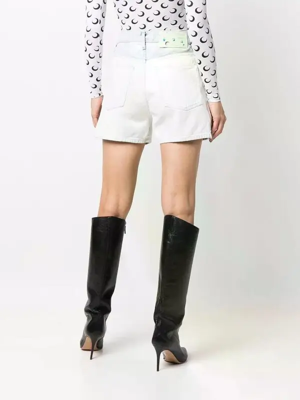 Off-White Gradient-effect Denim Shorts