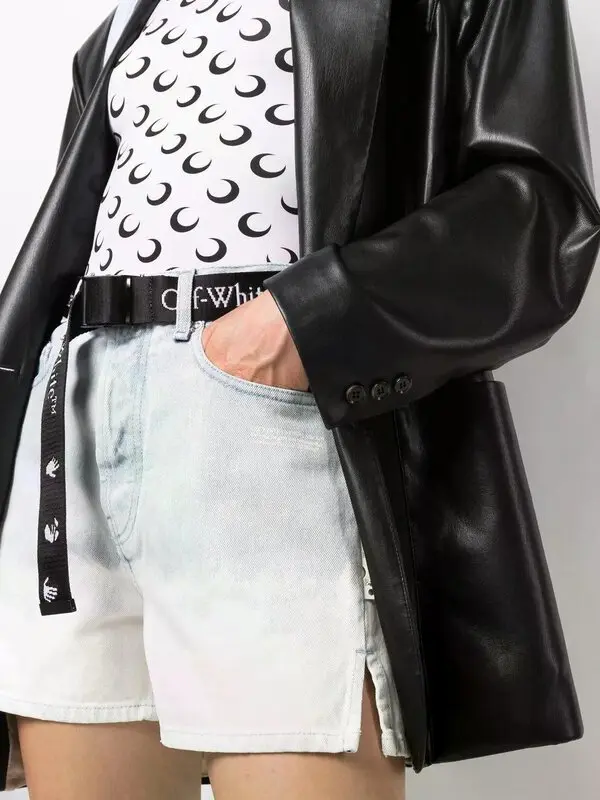 Off-White Gradient-effect Denim Shorts