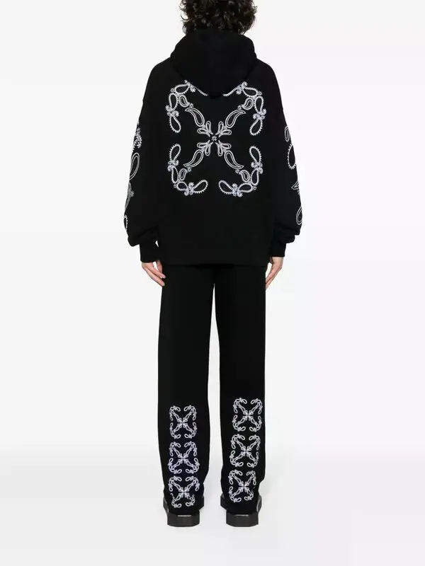 Off-White Bandana Arrows Embroidered Hoodie