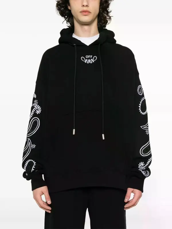 Off-White Bandana Arrows Embroidered Hoodie