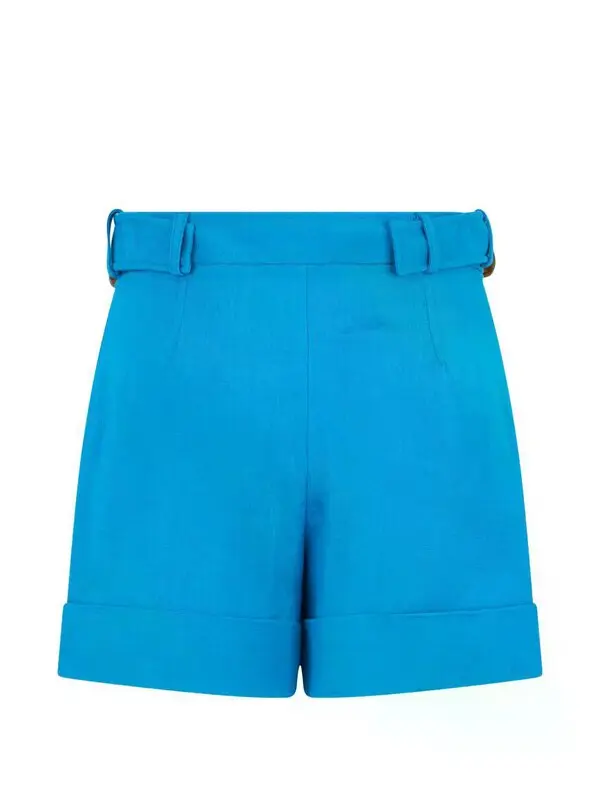 Alberta Ferretti Belted Turn-up Shorts