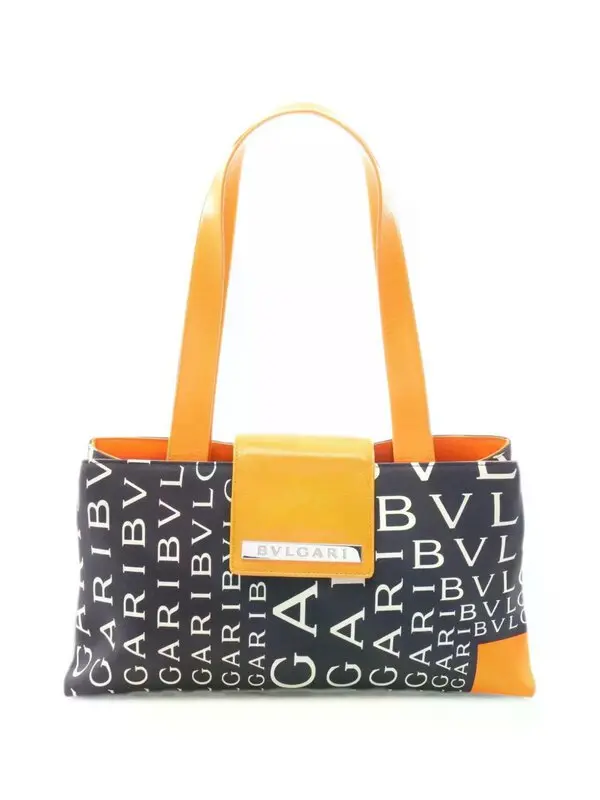 BVLGARI 2000s Logomania Tote Bag - Black