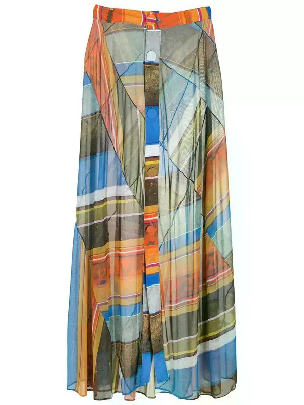 AMIR SLAMA Silk Long Skirt