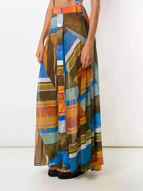 AMIR SLAMA Silk Long Skirt