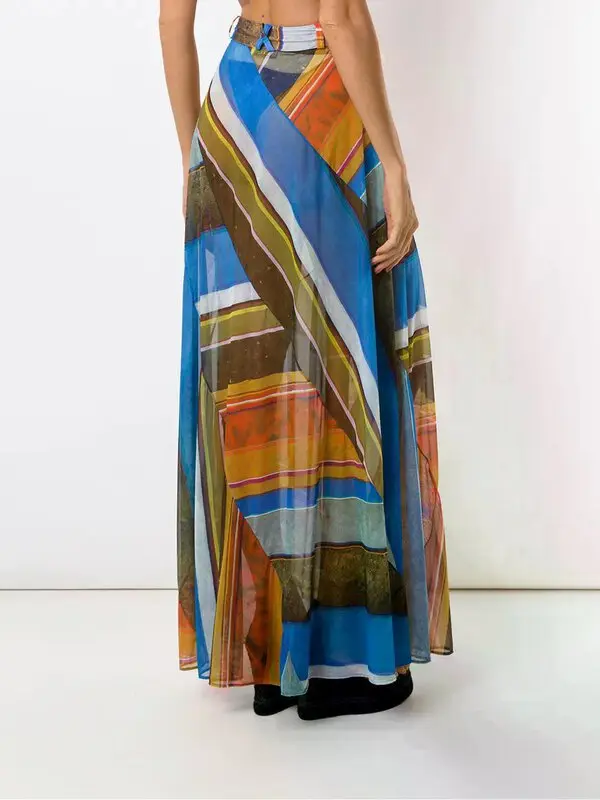 AMIR SLAMA Silk Long Skirt