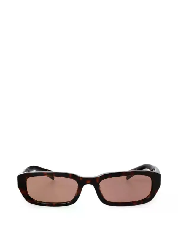Prada Tortoiseshell-effect Rectangle-frame Sunglasses