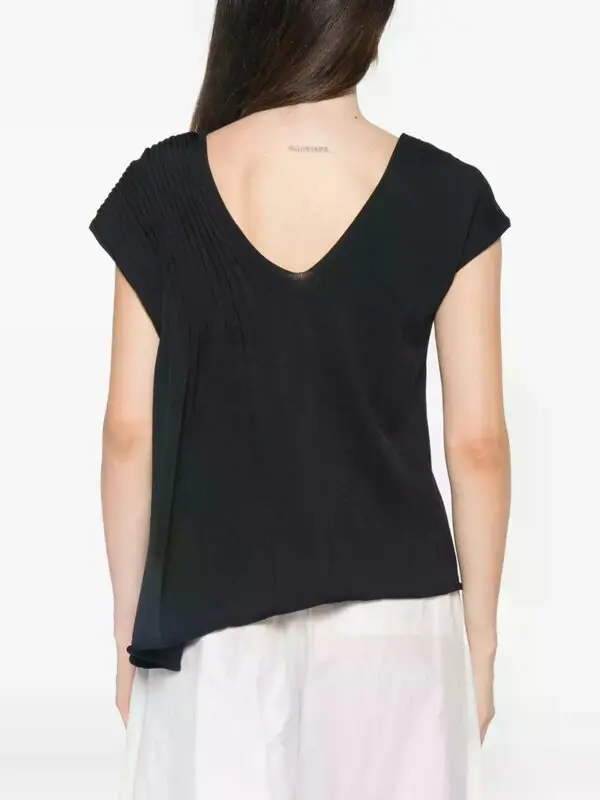 Liviana Conti Pleated V-neck Top