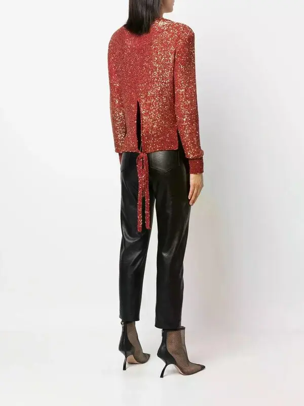 Stella McCartney Sequin-embellished Cardigan - Red