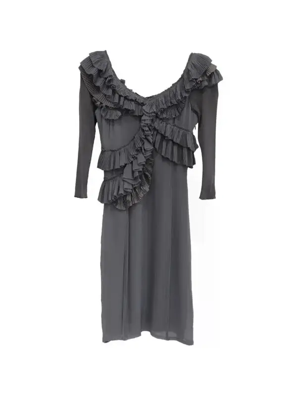 Burberry Ruffled Silk Dress