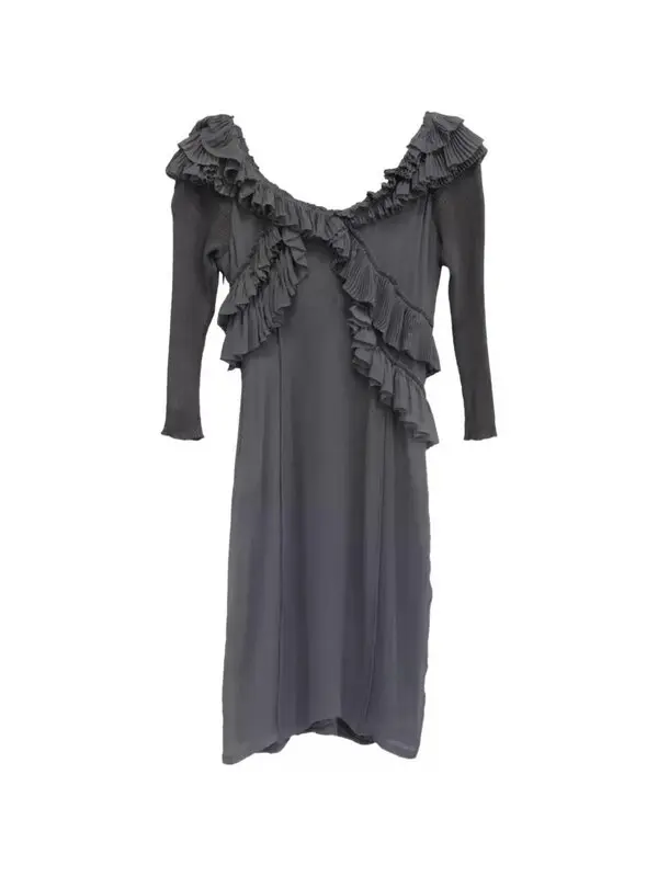Burberry Ruffled Silk Dress