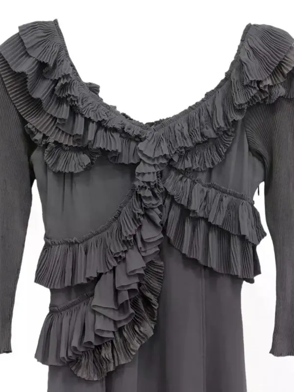 Burberry Ruffled Silk Dress