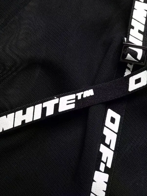 Off-White Logo-strap Mesh Bodysuit
