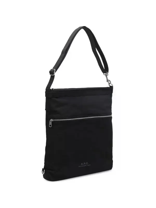 A.p.c. Archive Logo-print Zip-pocket Messenger Bag