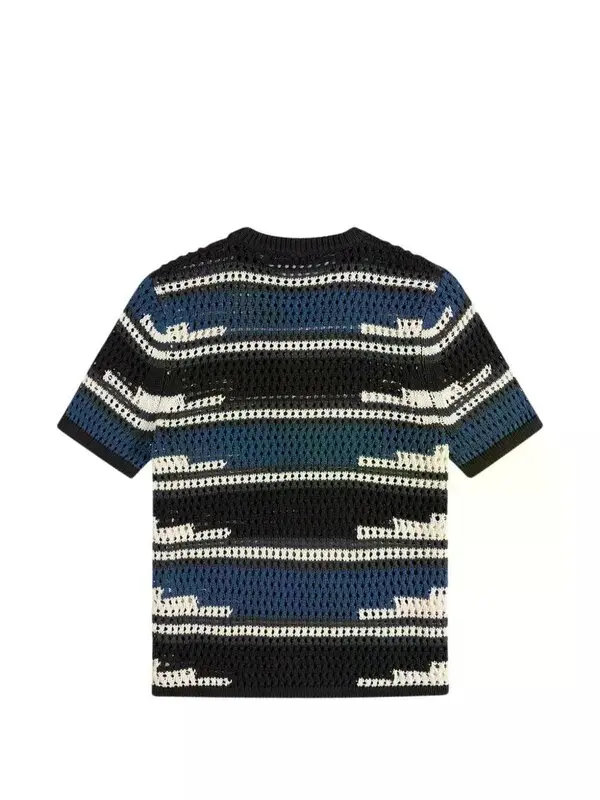DAILY PAPER Kente Stripe-knit T-shirt