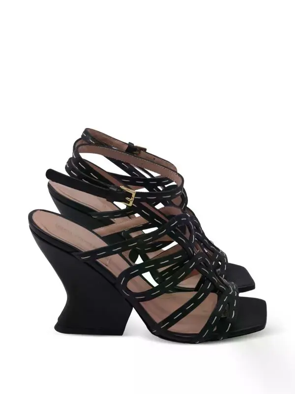 Alberta Ferretti Caged Strap Sandals