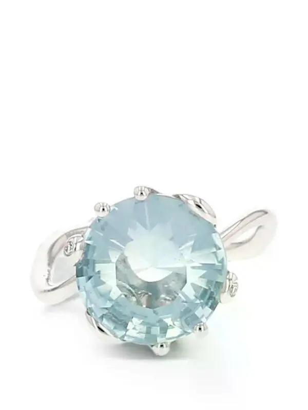 Dior Aquamarine And Diamond Ring