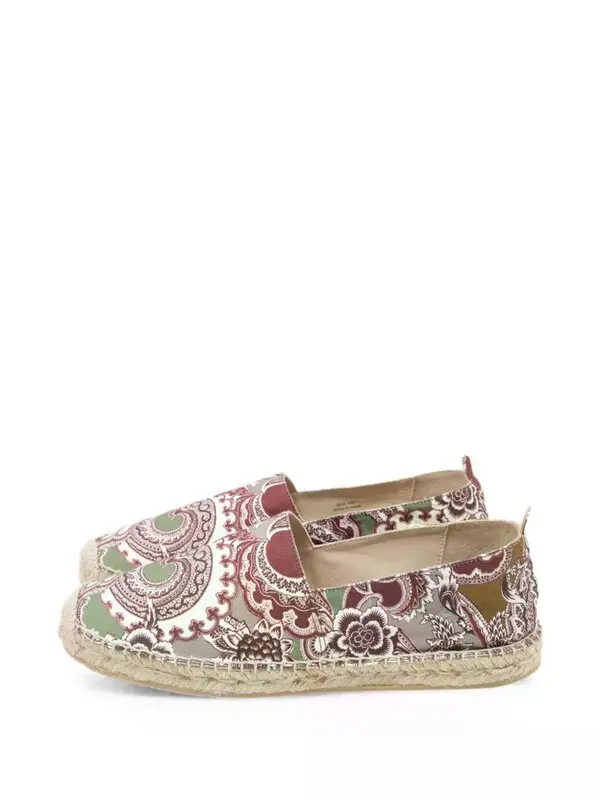 Etro Paisley-print Espadrilles - Red