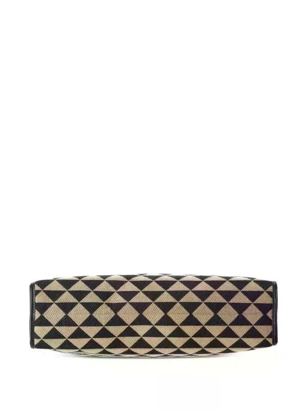 Prada Symbole Embroidered Tote Bag - Neutrals