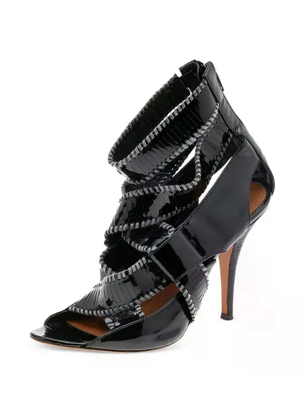 Givenchy Whipstitch Patent Leather Sandals