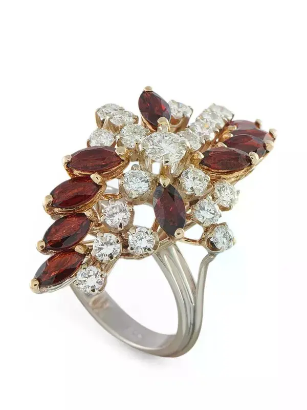 LB EXCLUSIVE Diamond And Garnet Ring
