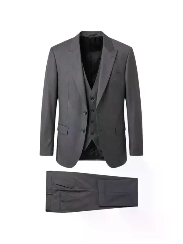 BOSS Peak-lapels Three-piece Suit - Grey