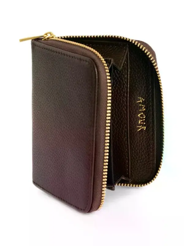 Zadig&Voltaire Mini Zv Grained Leather Wallet - Brown