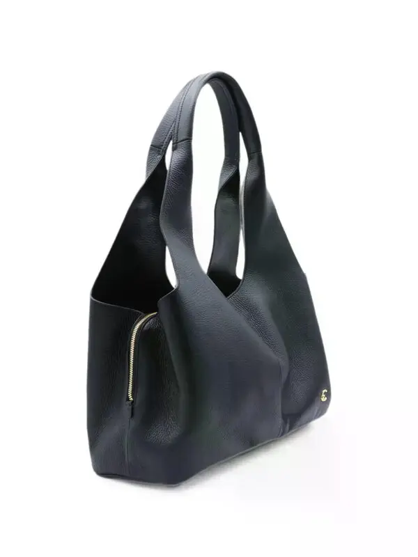 COCCINELLE Logo-plaque Pebbled-leather Tote Bag