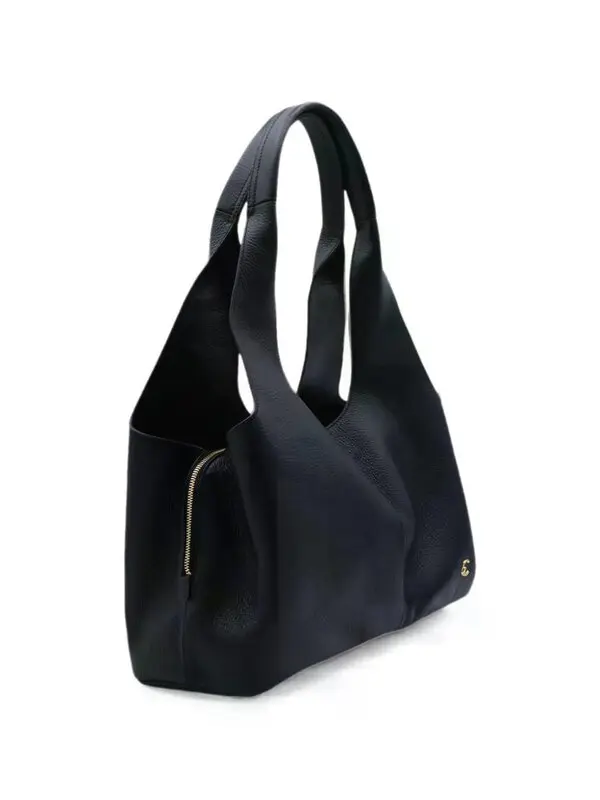 COCCINELLE Logo-plaque Pebbled-leather Tote Bag