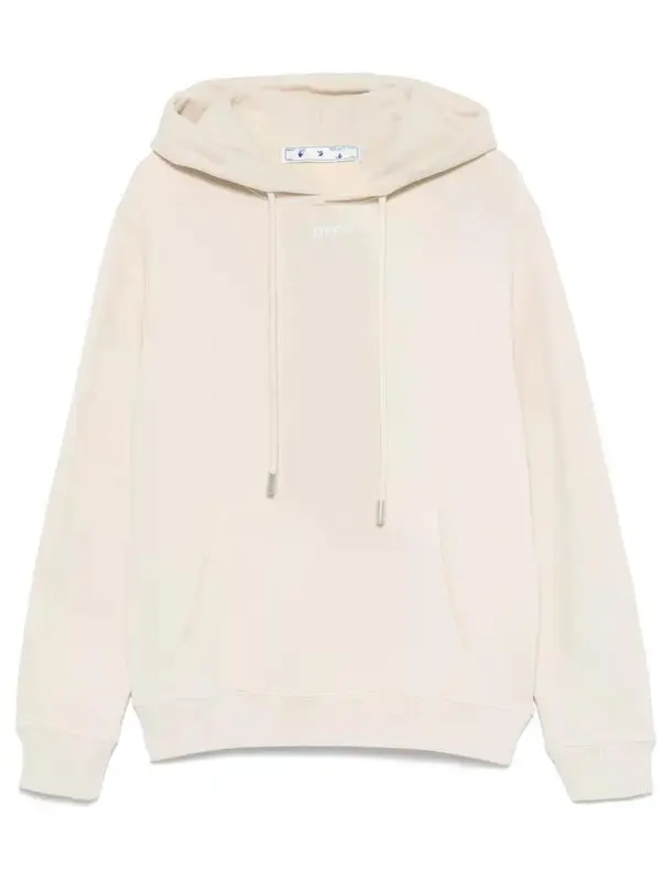 Off-White Arrows-print Hoodie - Neutrals
