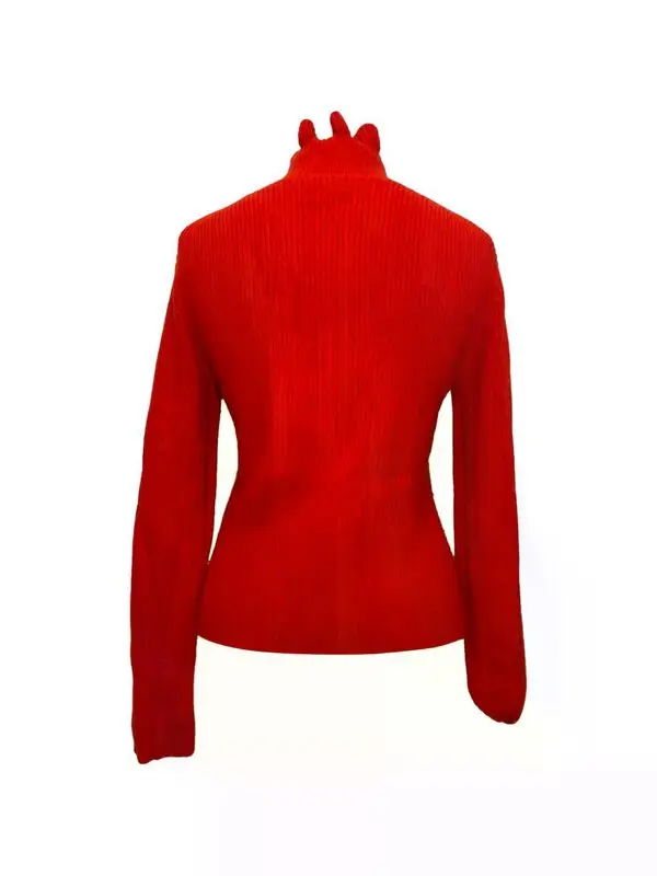 Chloé Ruffled Neck Ribbed-knit Sweater