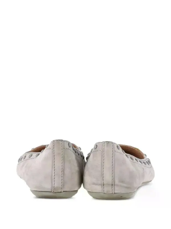 TOD'S Suede Studded Ballet Flats