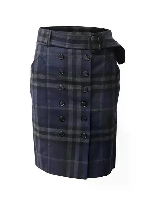 Burberry Tartan Wrap-style Skirt