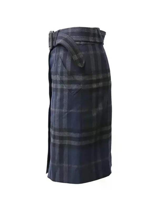 Burberry Tartan Wrap-style Skirt