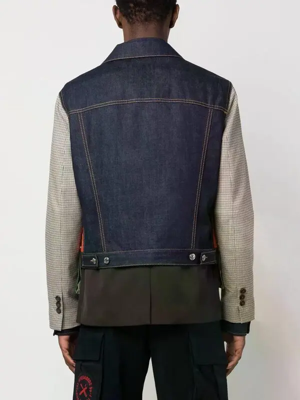 Dsquared2 Patchwork Buttoned Jacket
