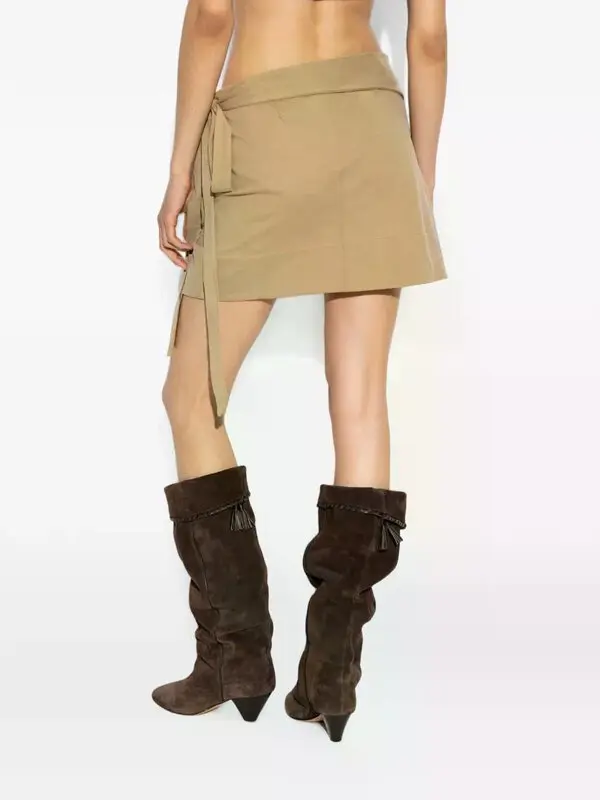 Isabel Marant Étoile Wrap-style Mini Skirt - Neutrals