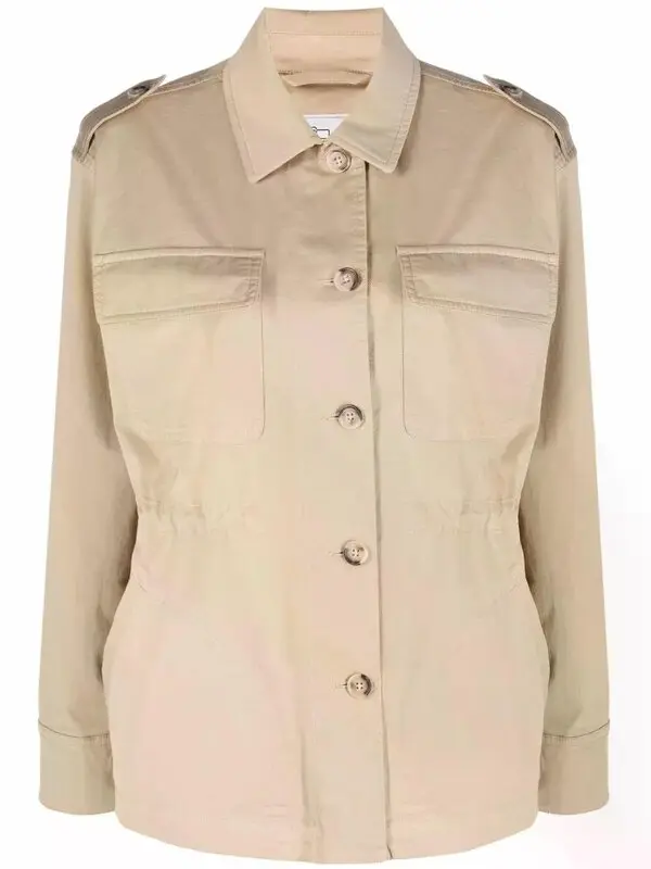 Woolrich Stretch Twill Overshirt - Neutrals