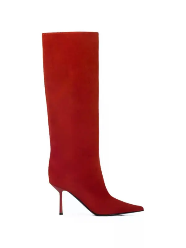 LE SILLA Bella Suede Boots - Red