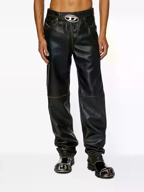 DIESEL® P-kooman Leather Trousers