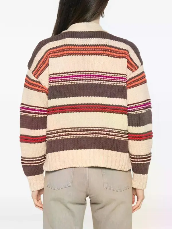 N°21 Striped-pattern Cardigan