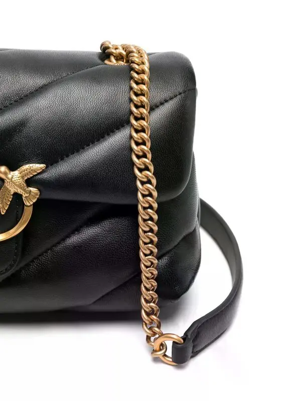 Pinko Love Birds Quilted Shoulder Bag