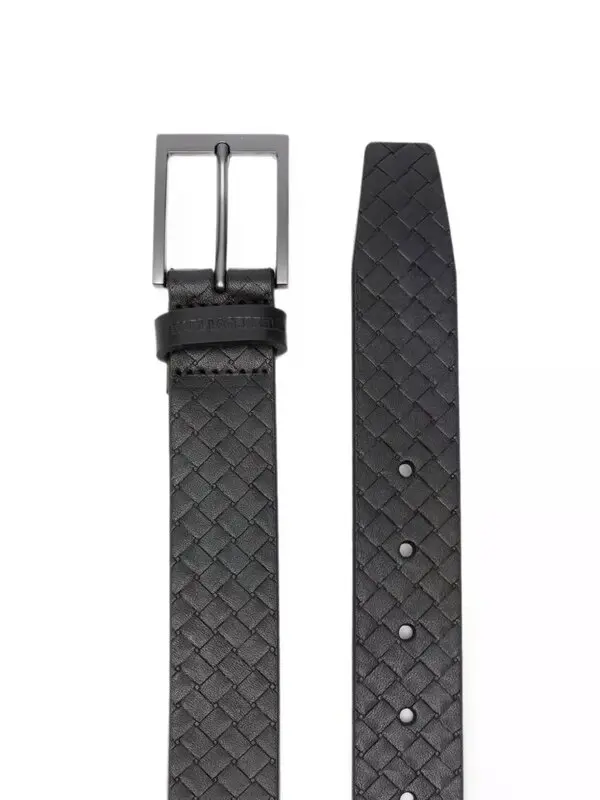 Karl Lagerfeld Woven-effect Buckle Belt