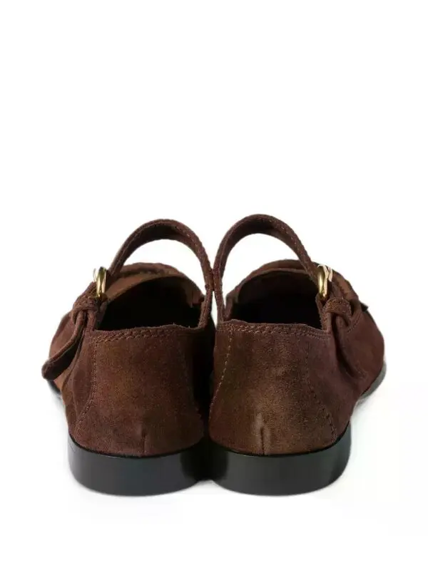 Miu Miu Suede Loafers With Buckle
