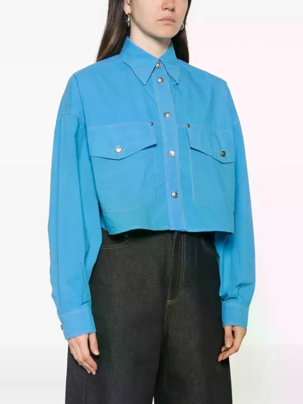 Versace Pointed-toe Cropped Jacket