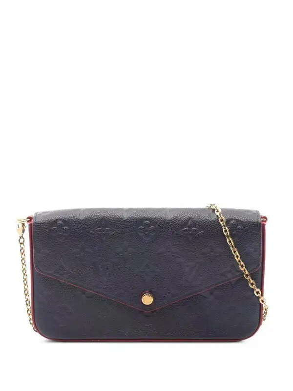 LOUIS VUITTON 2010s Monogram Felicie Wallet - Blue