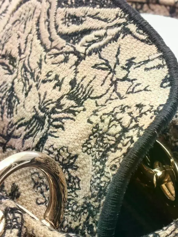 Dior 2000s Mini Lady D-lite Two-way Handbag - Neutrals