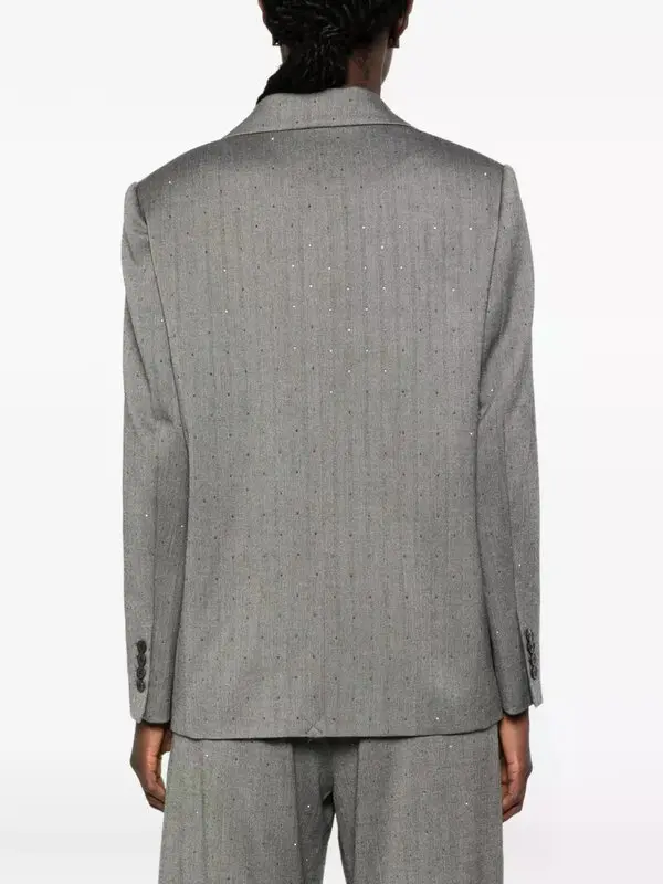 Maje Striped Crystal-embellished Blazer