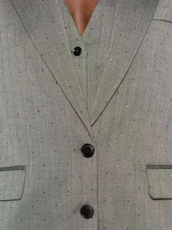 Maje Striped Crystal-embellished Blazer