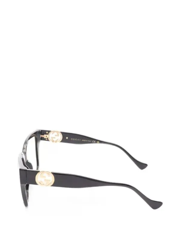 Gucci 2020s Interlocking G Cat-eye Sunglasses - Black