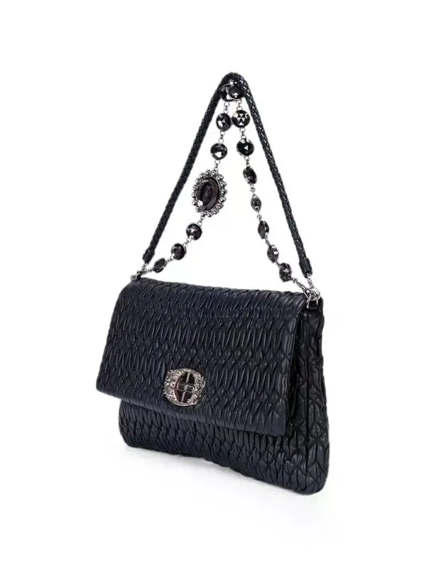Miu Miu Iconic Crystal Cloqué Matelassé Crystal-embellished Tote Bag