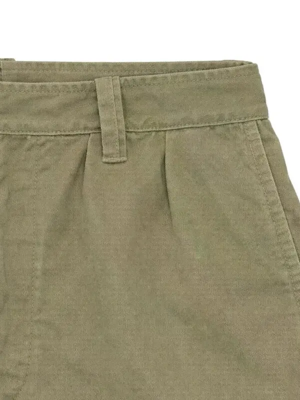 FORTELA Bedford Pleated Cotton Shorts